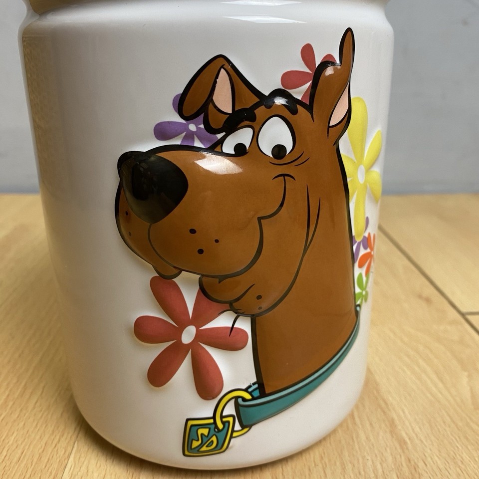Vintage Scooby Doo Snacks Cookie Biscuit Jar 2000 Hanna Barbera Cartoon ...