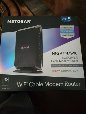 netgear nighthawk ac1900 cable modem router | eBay