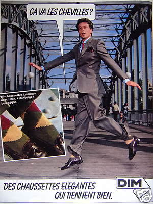 PUBLICITÉ CHAUSSETTES HOMMES DIM ÉLÉGANTES QUI TIENNENT ÇA VA LES ...