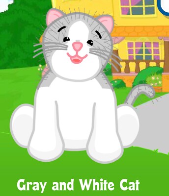 Webkinz Classic Gray and White Cat - hm015 - Retired! - Virtual Code ...