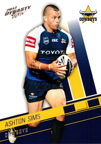 Nouveau 2012 NORTH QUEENSLAND COWBOYS NRL Card ASHTON SIMS | eBay