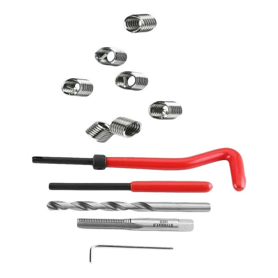 M8 Stripped Exhaust Bolt Threads Bolt Bolts Holes Repair Kit For ...