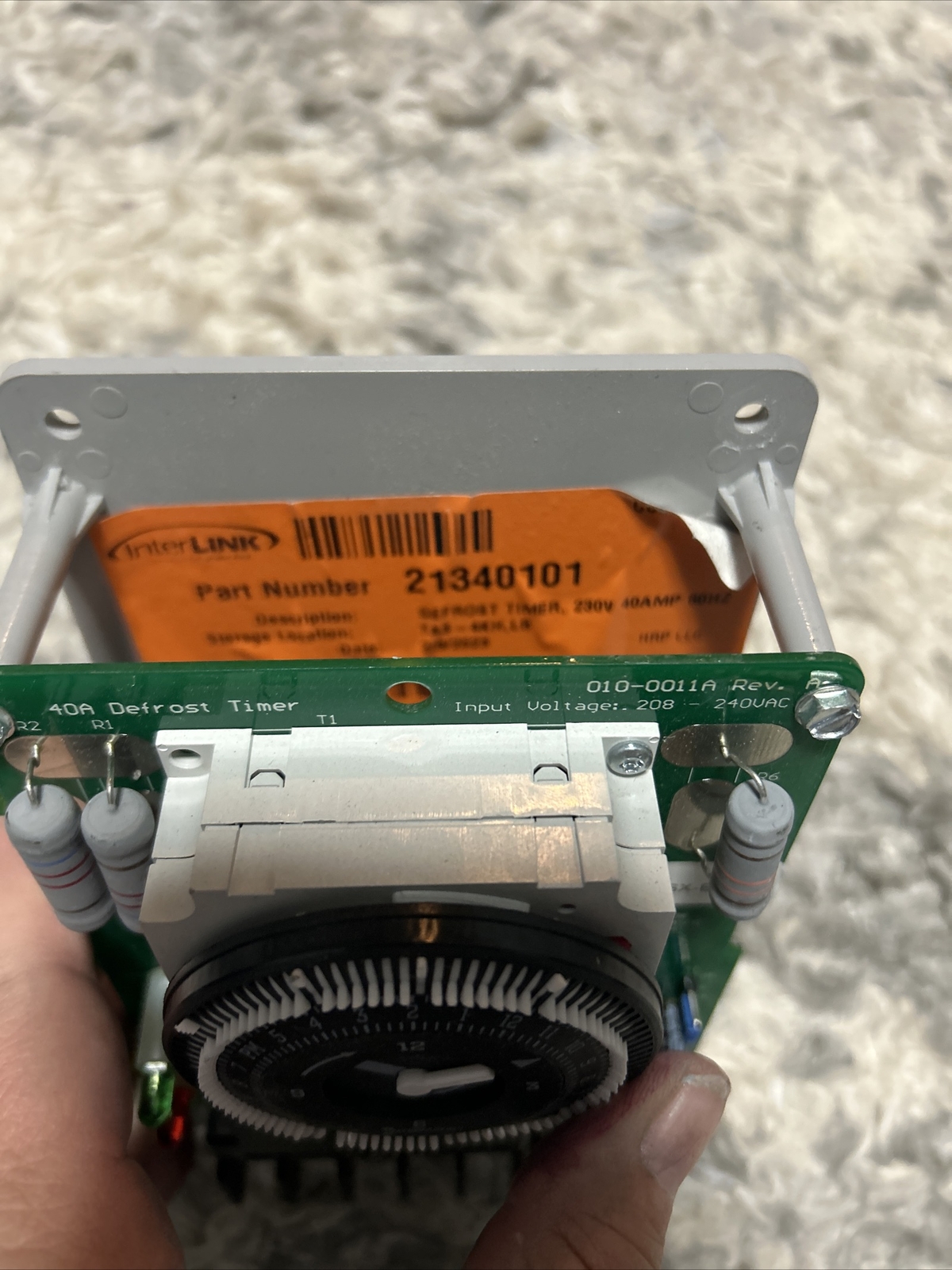 OEM Grasslin 21340101 Defrost Timer 230V 40AMP 60HZ DTSX-B-240-HC for ...