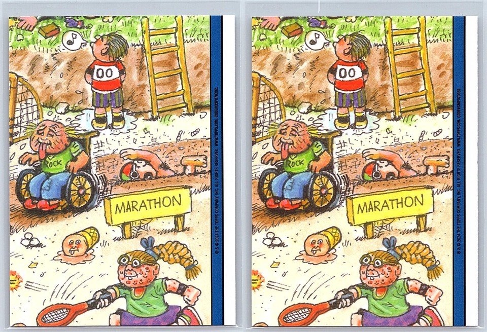 Jack In A Box Garbage Pail Kids At Play Spoof Bo &Jack 2 Card Set | eBay