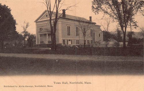 NORTHFIELD MASSACHUSETTS MA~TOWN HALL~1900s ALVIN GEORGE SWALLOW LOGO ...
