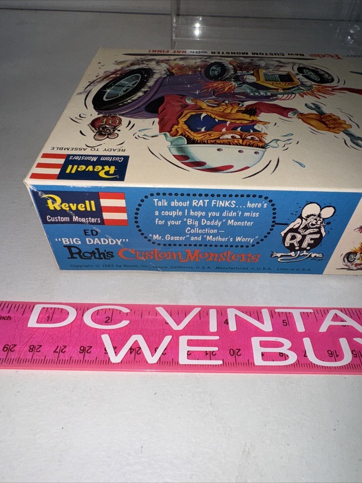 1963 "BIG DADDY" Ed Roth DRAG NUT MODEL KIT H-1303-100 MINT in BOX ...