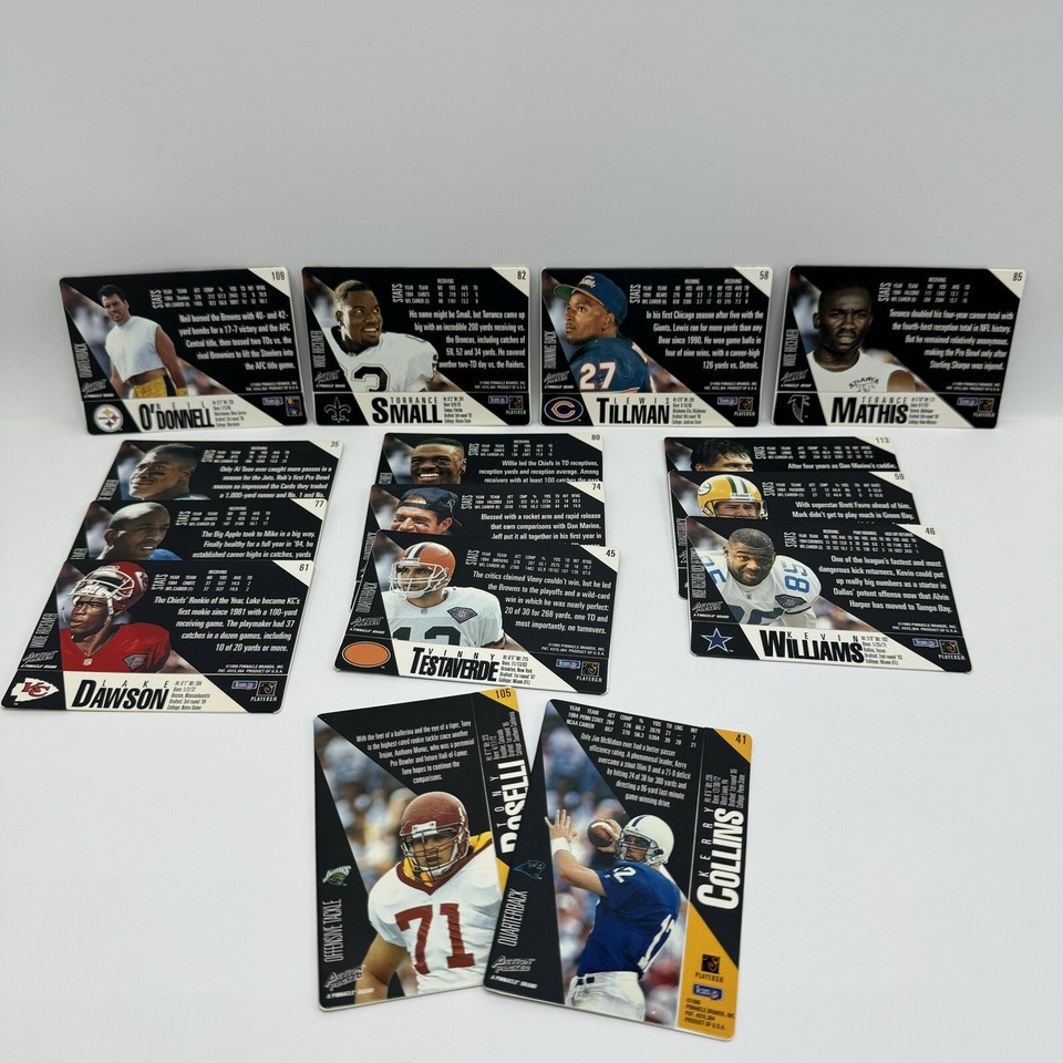 15x 1995 Pinnacle Action Packed NFL Football Sports Trading Card Lot | eBay