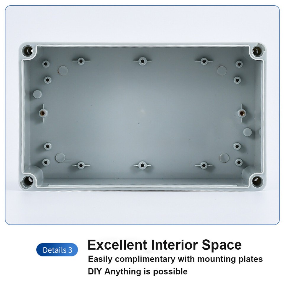 7.1x3.1x2.8" Plastic Electrical Enclosure IP67 Waterproof Project ...