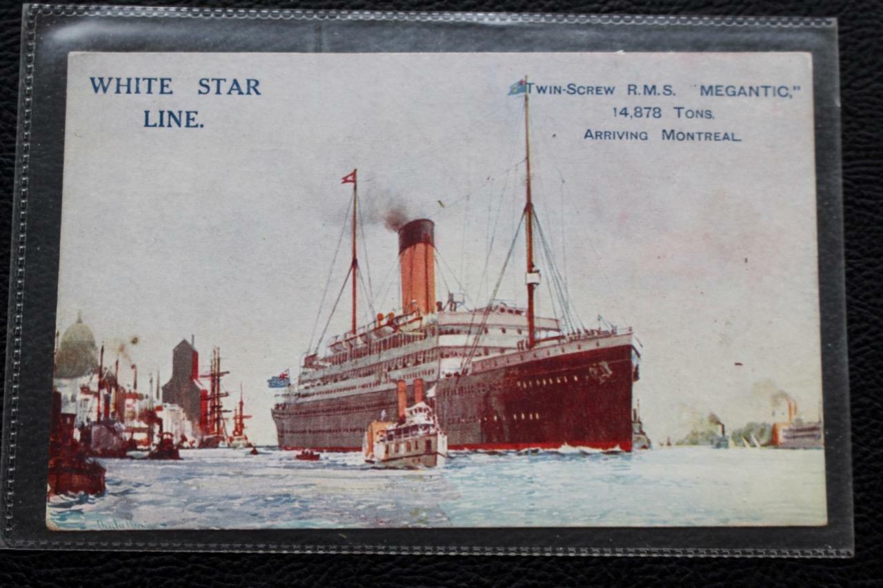 WHITE STAR LINE ORIGINAL PERIOD COMPANY ISSUED POSTCARD RMS MEGANTIC | eBay