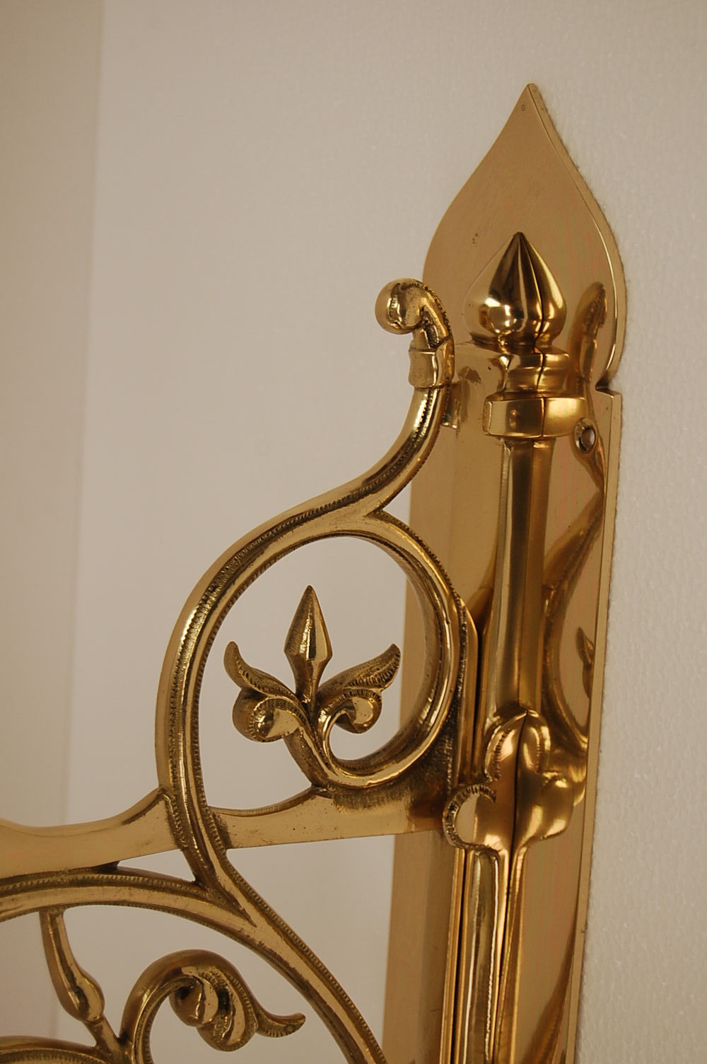 Vintage Victorian Brass Architectural Wall Hung Porch Candle Bracket ...