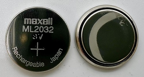 1 pc ML2032 ML 2032 3v RECHARGEABLE LITHIUM BATTERY K750 CMOS Harmony ...