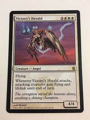 Victory's Herald x1 Mirrodin Besieged MTG Magic Card White Rare Mint/NM ...