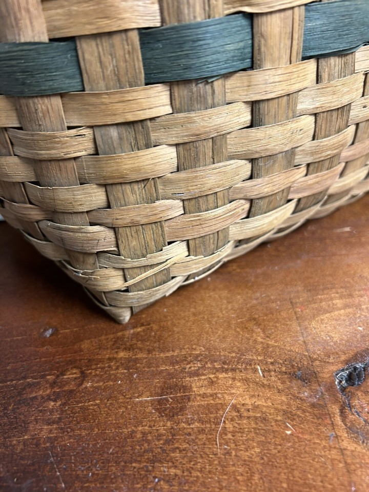 Antique Native American Cherokee Indian Split Oak Basket Tall 13x10 | eBay