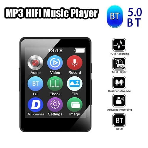 Portable MP3 Player Bluetooth 5.0 Music Stereo Speaker Mini MP4 Video ...