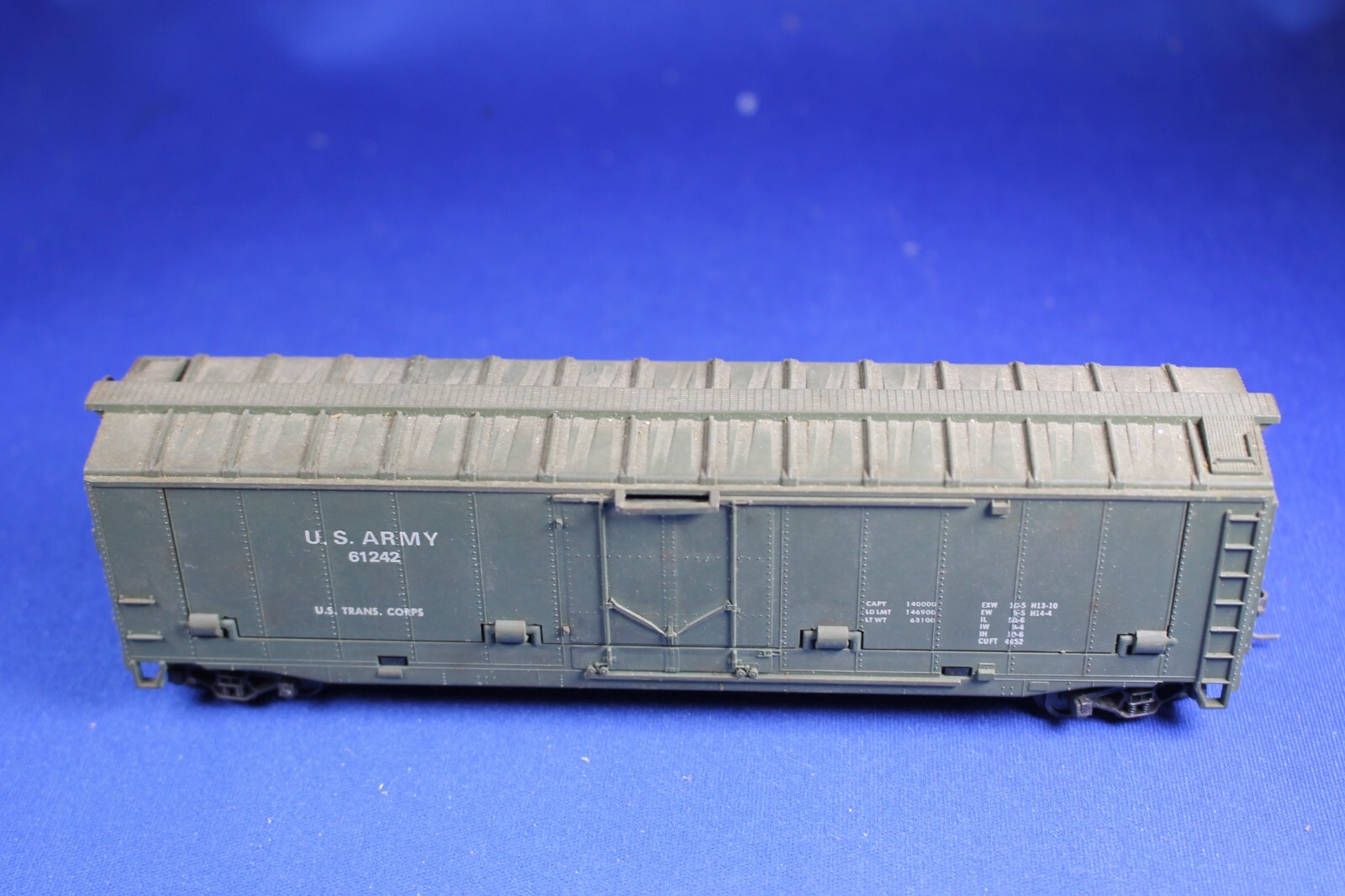 HO Cox #6124 U.S. Army Q Box Car with Cannons - Very Good Condition | eBay