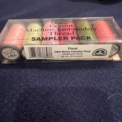 DMC Floral Cotton Machine Embroidery Thread Sampler Pack FRENCH NEW | eBay