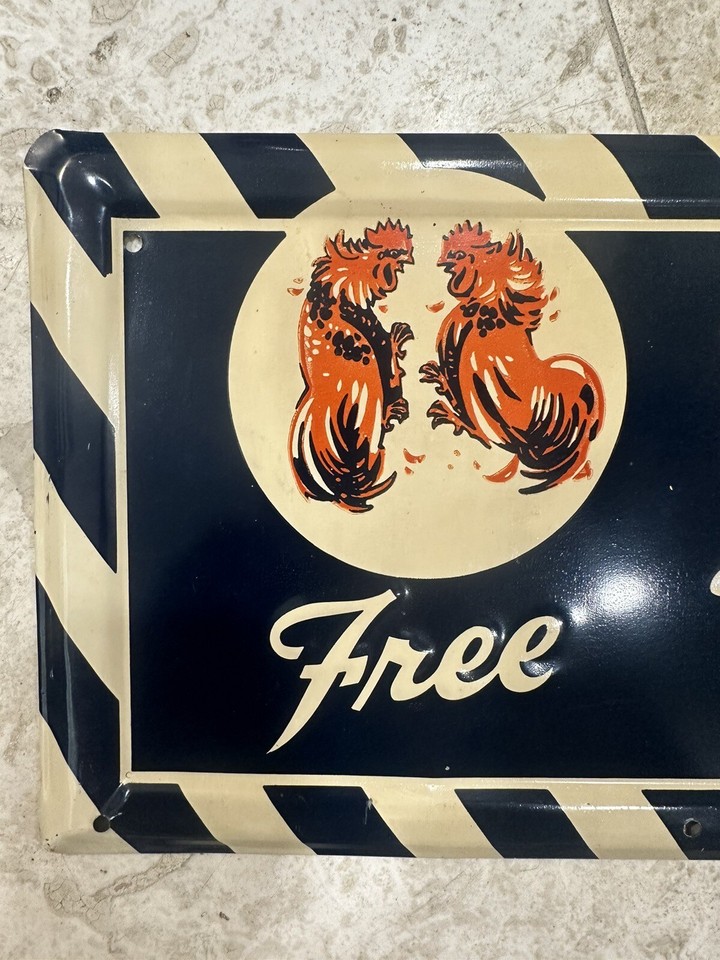 Vintage Poultry Feed Tin Sign FULL-O -PEP Chicken Farm Cow Seed Rare ...