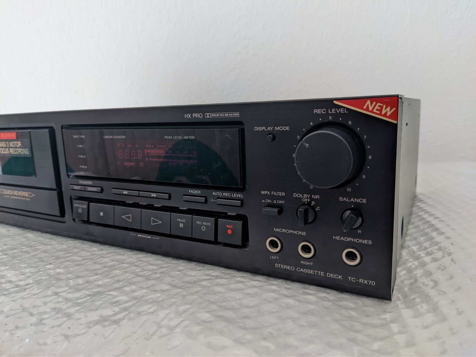 STEREO SONY TC-RX70 HX PRO NEW REGISTRATORE CASSETTE RETRO SUPER BIAS3 ...