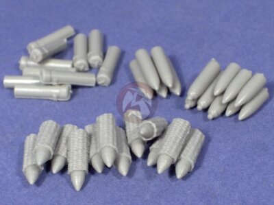 Resicast 1/35 BL 6 inch 26cwt Howitzer Ammunition (27 Shells, 12 ...