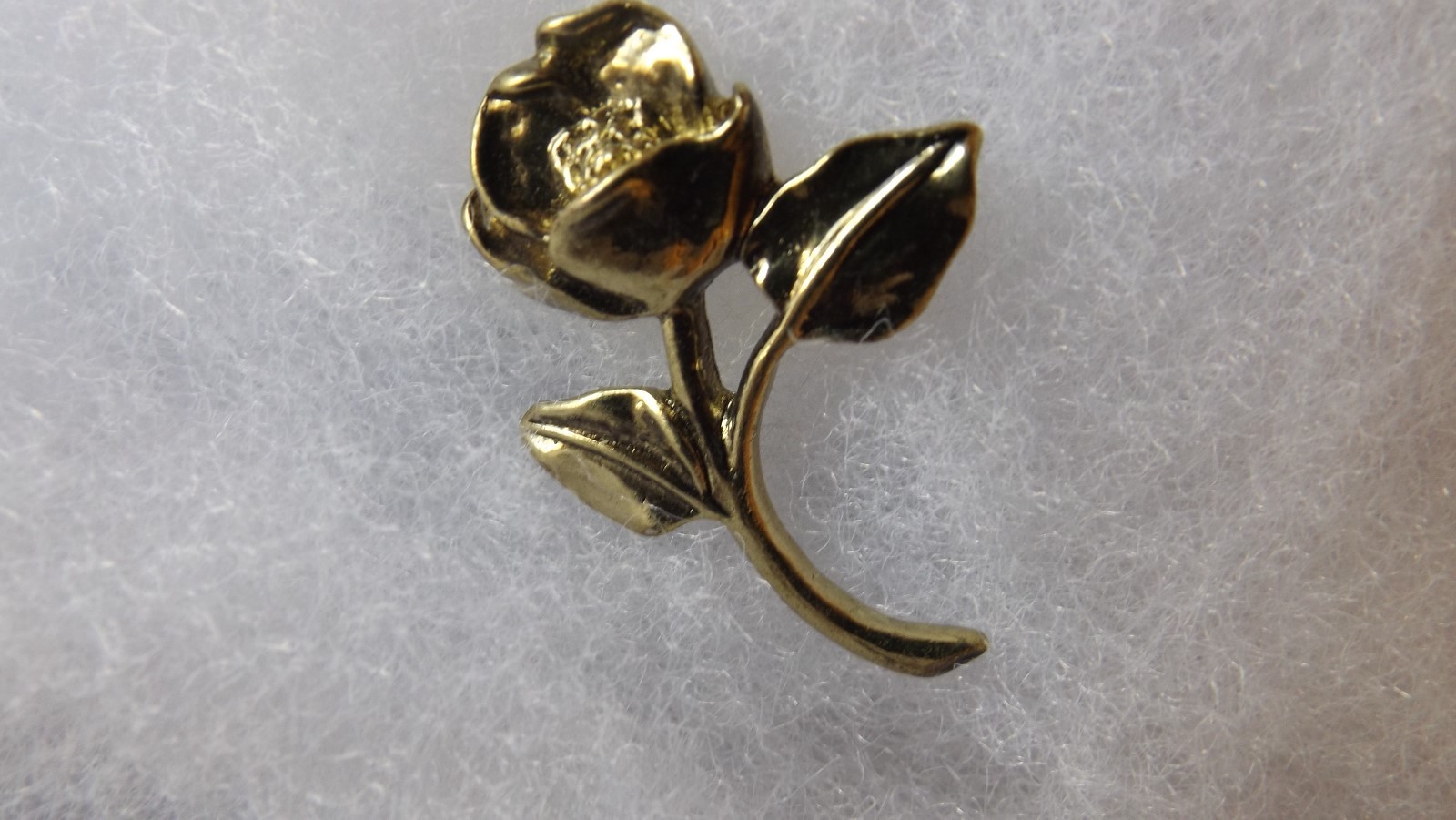 Vintage Goldtone Rose Push Pin or Push Tie Pin CL10-1 | eBay