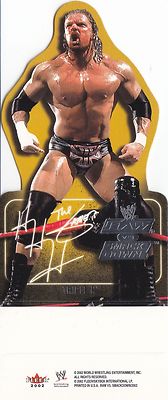 TRIPLE H 2002 Raw vs Smackdown WWE BOX TOPPER POP UP CARD * Rare! * HHH ...