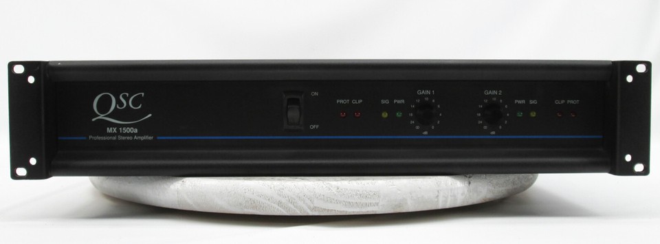 2-RU Rack Mount QSC MX1500A MX-1500a Professional Power Amplifier 400 ...