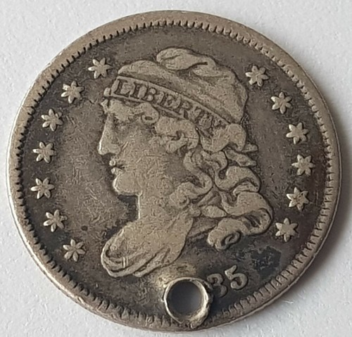 USA 1835 5 Cents Dollar Silver Coin Capped Bust | eBay