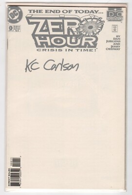Zero Hour Comic No. 0, September 1994, DC Comic, signed by KC Carlson ...