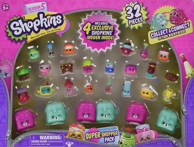 Shopkins Season 5 Super Shopper Pk Includes 4 Exclusive Shopkins , 32 ...