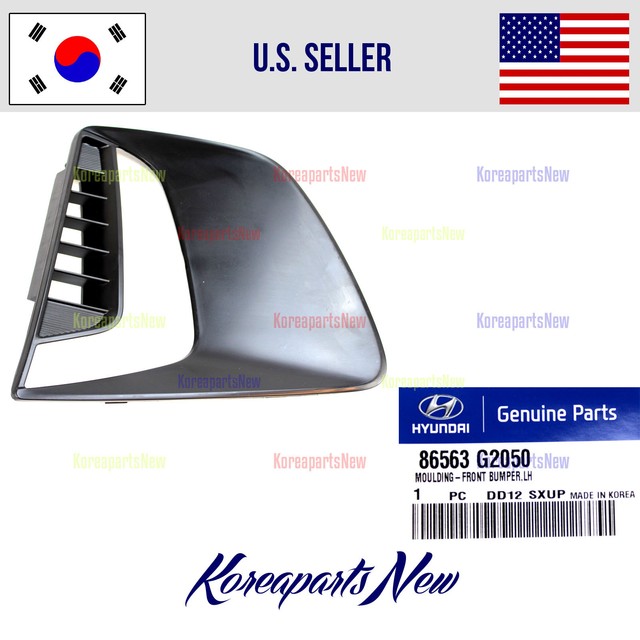 Hyundai OEM 17-18 Ioniq Front Bumper Grille-trim Bezel Left 86563G2050 ...