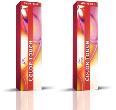 2x Wella Professionals Color Touch Vibrant Reds Lichtblond Gold Rot 10/ ...