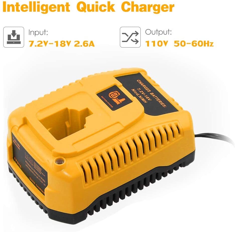 For Dewalt DC9096 18 Volt 18V Battery /Charger DC759 DC970 Drill ...