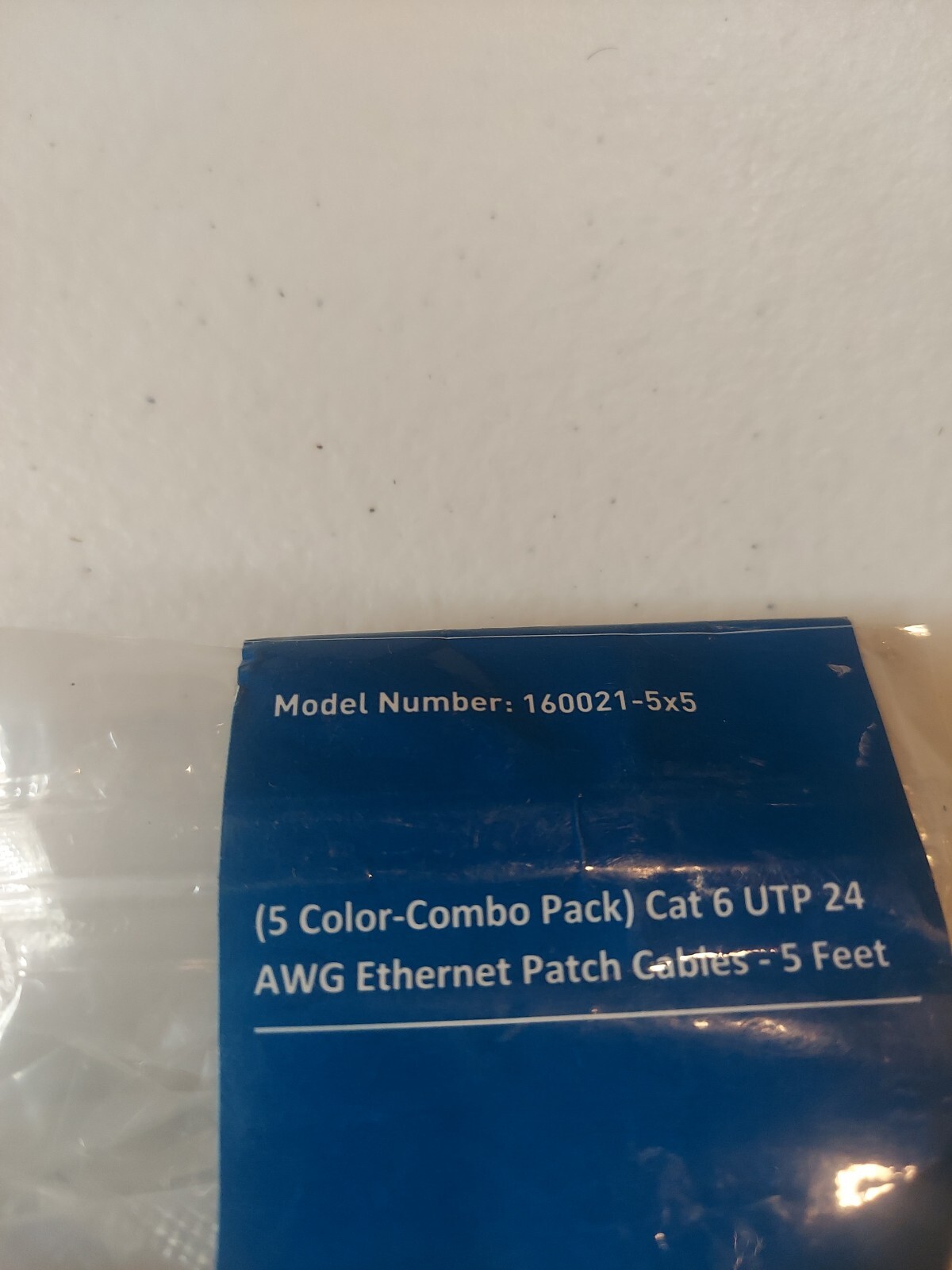 160021-5x5 Cable Matters 5-Color Combo Cat6 UTP 24 AWG Ethernet Patch ...