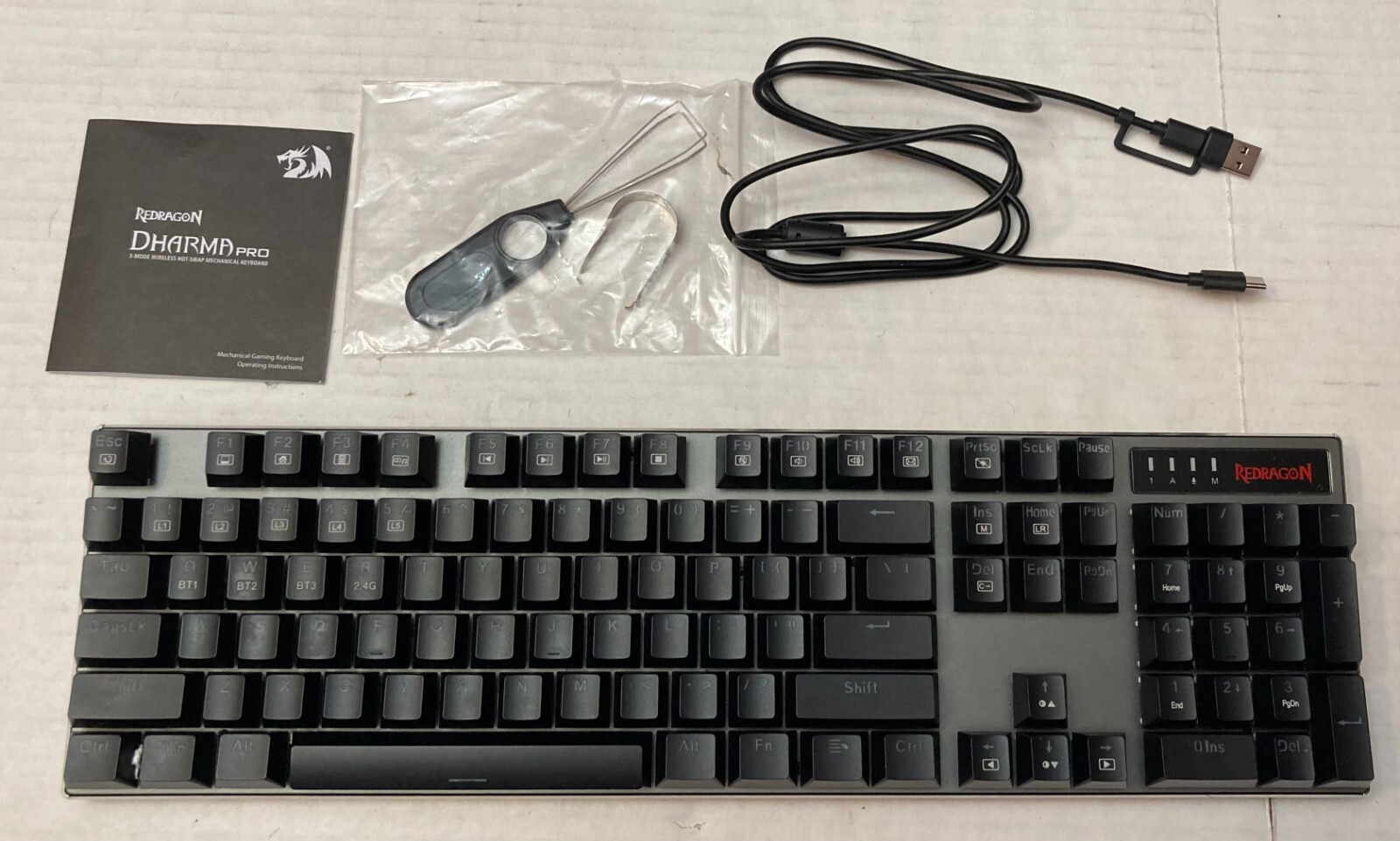 Redragon Dharma K556 PRO Mechanical Upgraded Wireless RGB Gaming ...