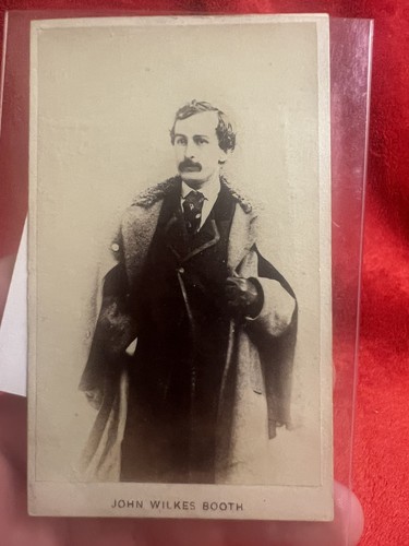 Civil War John Wilkes Booth CDV Photo CD Fredericks Joseph Ward Boston ...