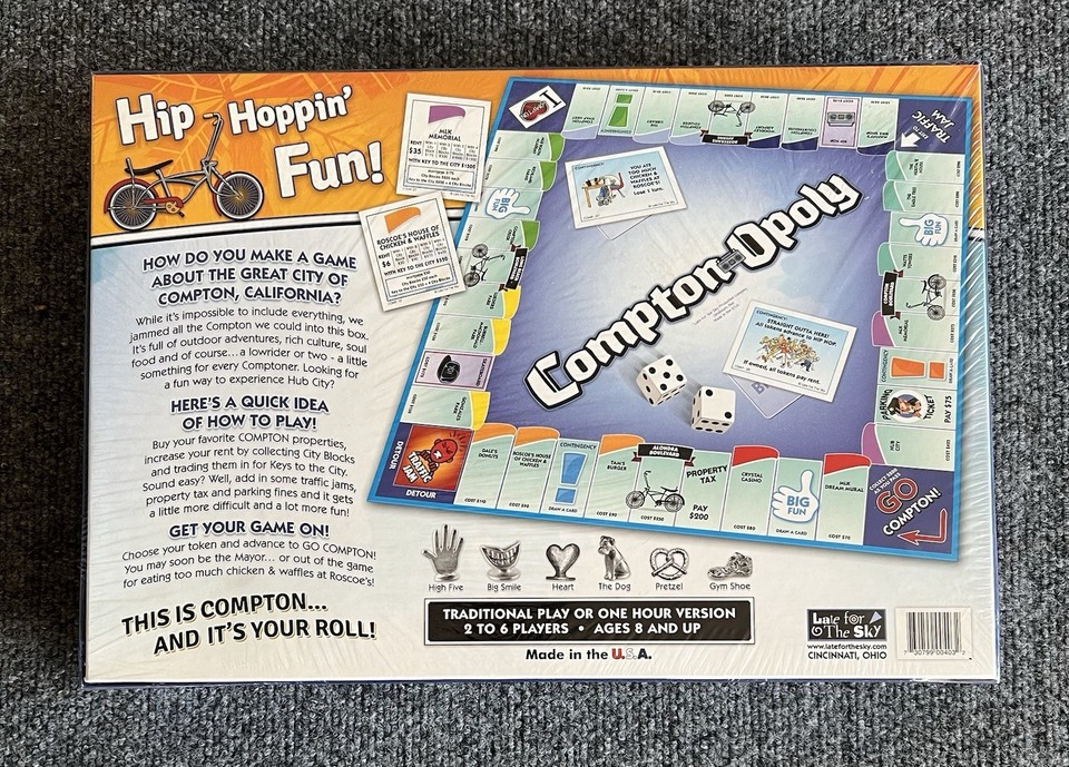Compton-Opoly Board Game FACTORY SEALED Monopoly NEW | eBay