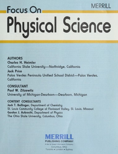 Focus on Physical Science Paperback Charles H. Heimler | eBay