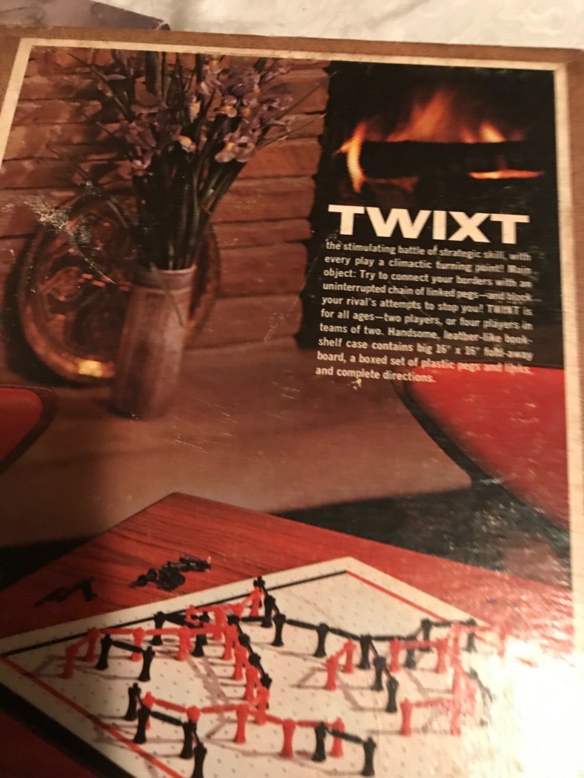 TWIXT Vintage 1962 BOOKSHELF BOARD GAME 3M Strategy Challenge Wit ...