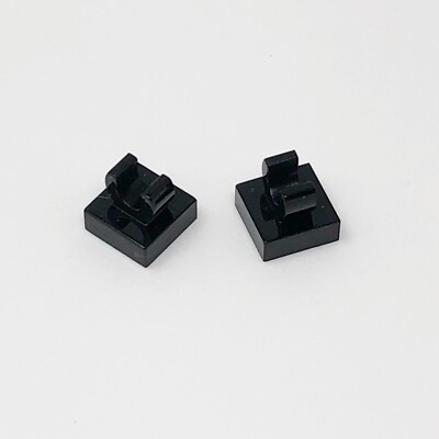 15712 LEGO Parts Tile Modified 1x1 w/ Open O Clip BLACK (2) | eBay