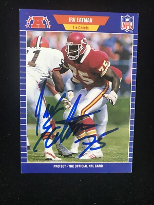 Irv Eatman -UCLA- Kansas City Chiefs Autographed Card | eBay
