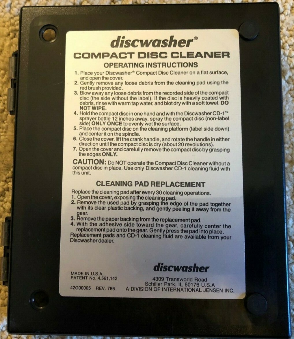 Jensen discwasher Compact Disc Cleaner - Vintage - FREE SHIPPING | eBay
