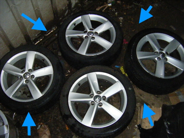 VW POLO R LINE SILVER 16" ALLOY WHEELS WHEEL Rivazza GENUINE ORIGINAL ...