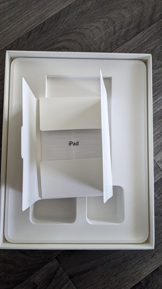 Genuine Apple iPad box (empty, box only) MC705B/A iPad WiFi 16GB black ...