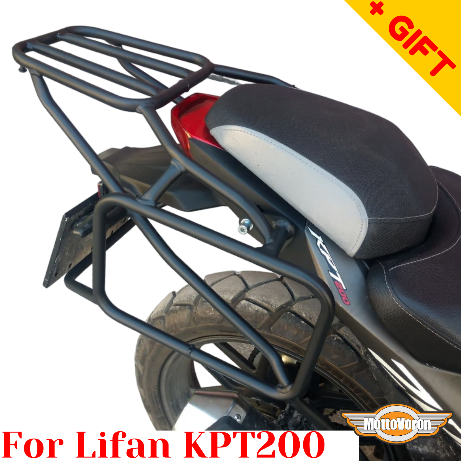 Lifan KPT 200 Multifunctional Luggage Rack System Side carriers for soft bags | Black | Right ...