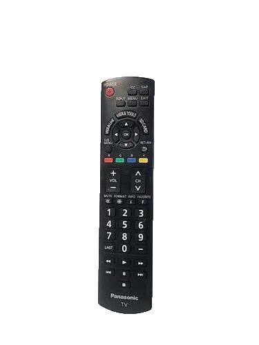 Genuine OEM Panasonic N2QAYB000321 Black TV Remote Control Tested Free ...