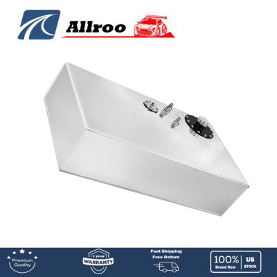 level Sender 17 Gallon 54L Slim Aluminum Race Drift Fuel Cell Gas Tank ...