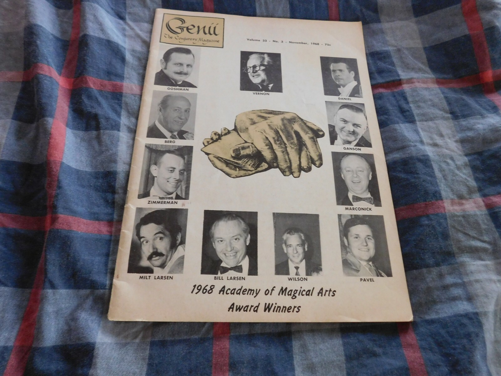 Genii Magic Magazine For Magicians November 1968 Ganson Marconick Pavel ...