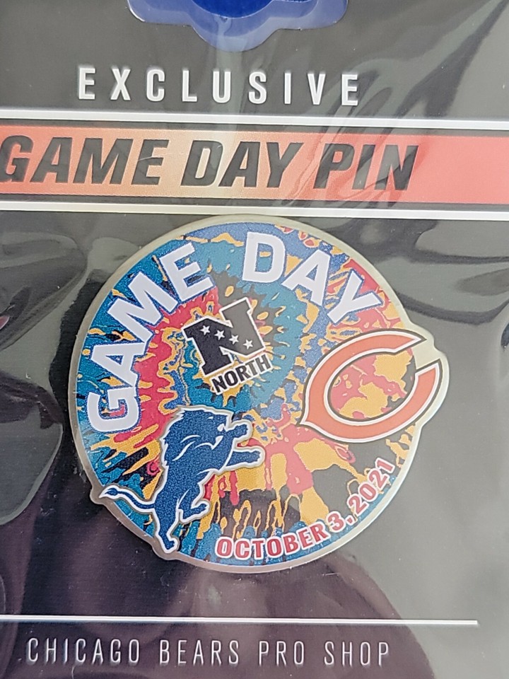 2021 Detroit Lions Chicago Bears GAME DAY PIN 10/3/21 Soldier Field ...