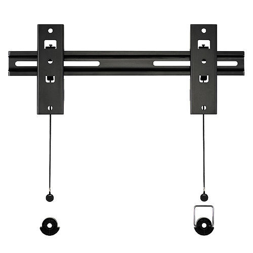 OmniMount Black Fixed Wall Mount Bracket For 19"- 47" Flat Panel TVs ...