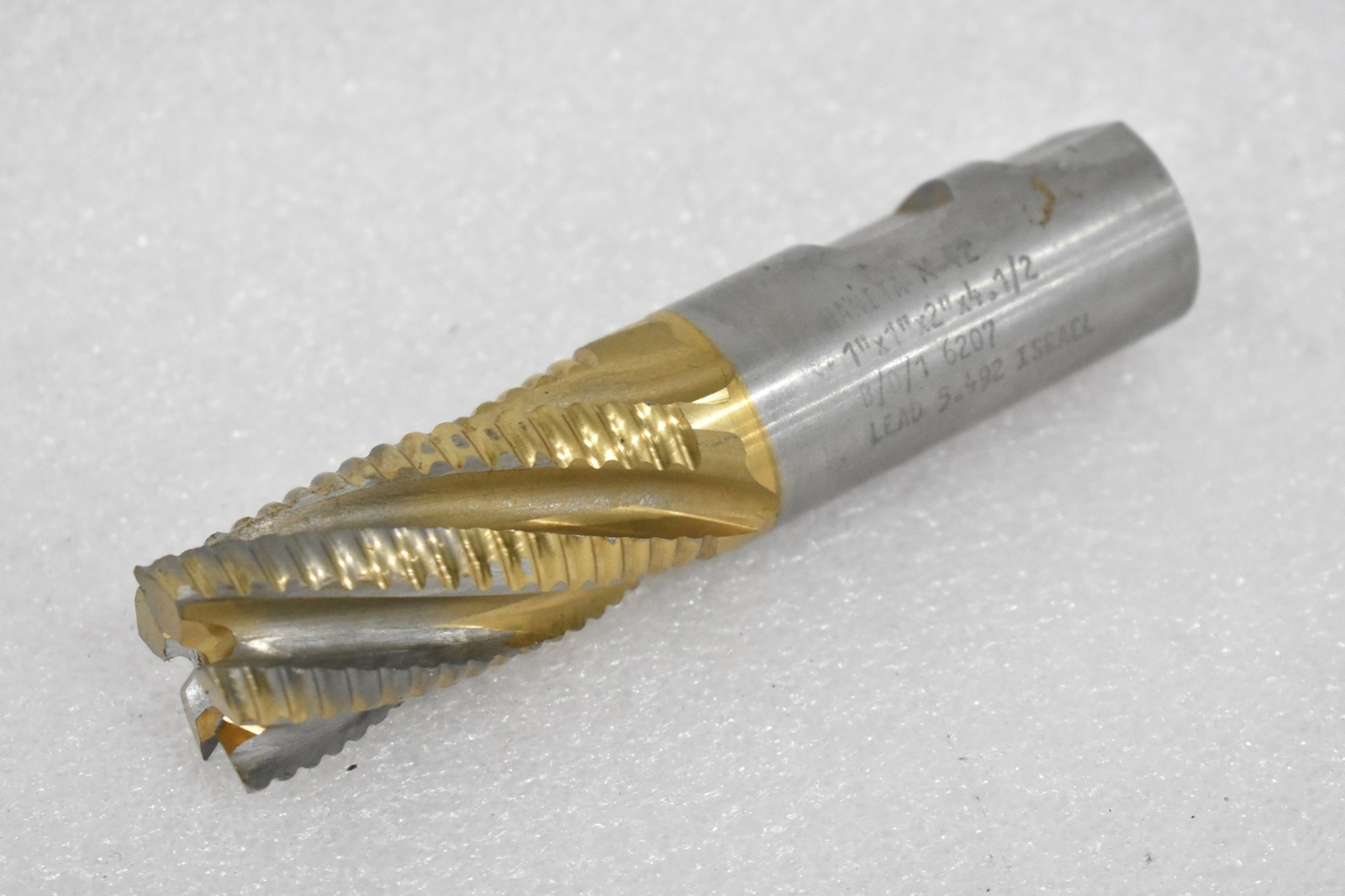 HANITA M42 1"x1"x2"x4-1/2" 5-FLUTE ROUGHING END MILL B/0/1 6207 LEAD 5. ...